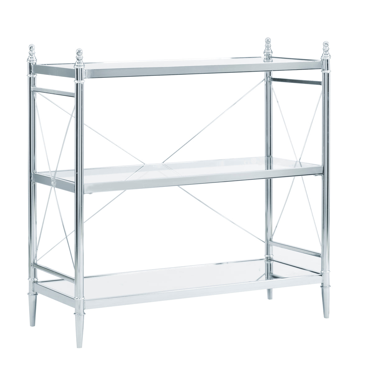 Empire Chrome 3 Tiered Shelf – Linon Home & Design LLC